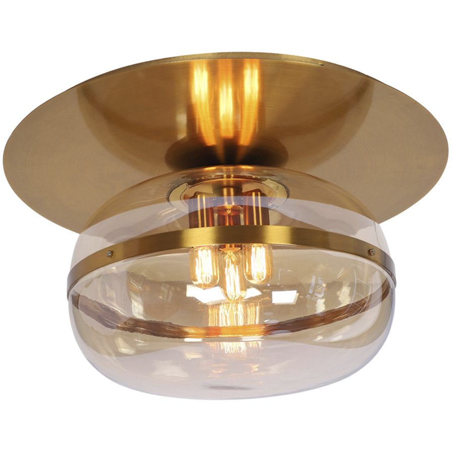 Eurofase 37088-019 Nottingham 3 Light 19.75 inch Brass Flush Mount ...