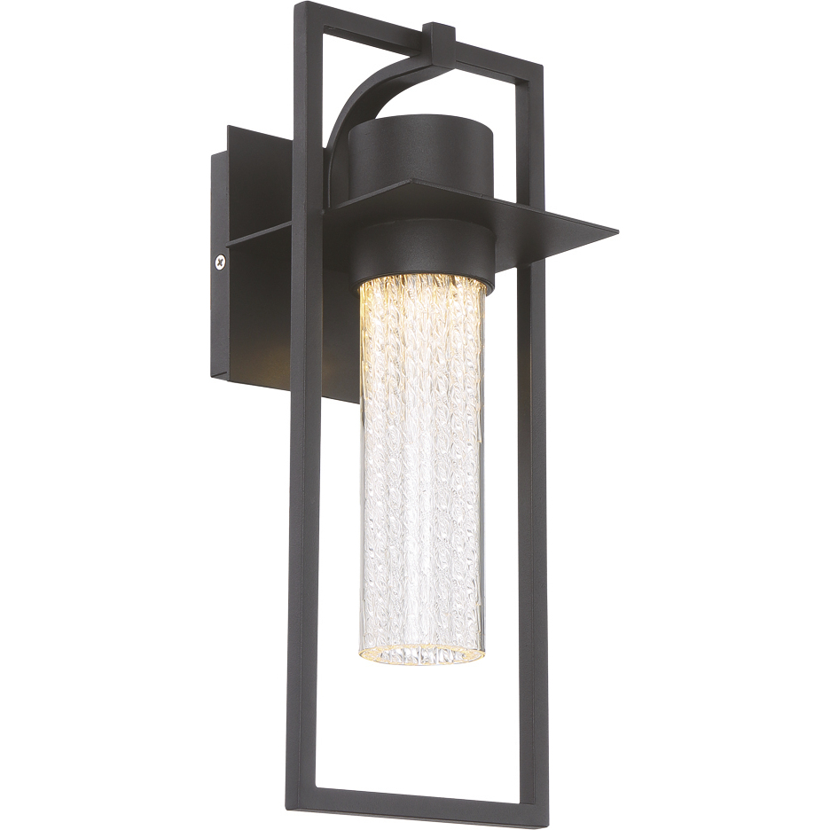 EuroFase 35890-010 Ontario LED 15 inch Black Outdoor Wall Mount, Small